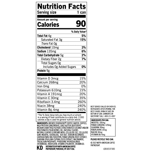Starbucks Tripleshot Energy Extra Strength Espresso Coffee Beverage, Milk Chocolate, Zero Sugar, 225mg Caffeine, 15oz cans (12 Pack)