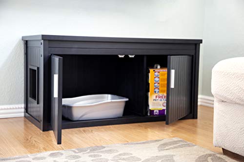 New Age Pet ECOFLEX® LitterLoo Bench Litter Box Cover -Espresso