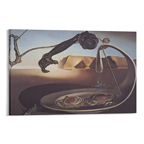 Surrealism Oil Painting Poster Salvador Dali The Sublime Moment Decorative Poster Home Decor Poster Wall Art Hanging Picture Print Bedroom Decorative Painting Posters Room Aesthetic 20x30inch(50x75cm)
