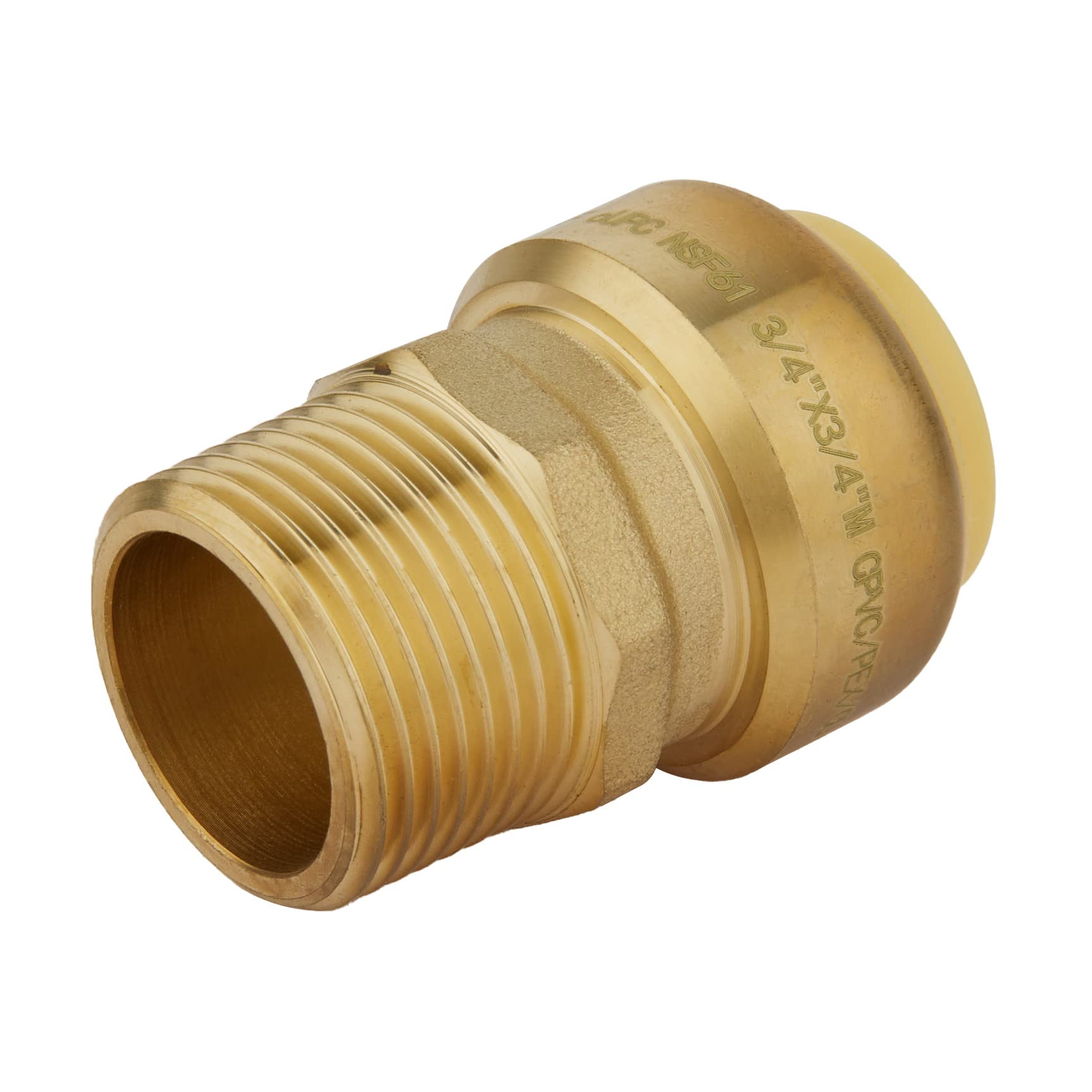 (Pack of 2) EFIELD 3/4 Inch x 3/4 Male Adapter Push to Connect Pex Copper, CPVC, 3/4 Inch, with a Disconnect Tool