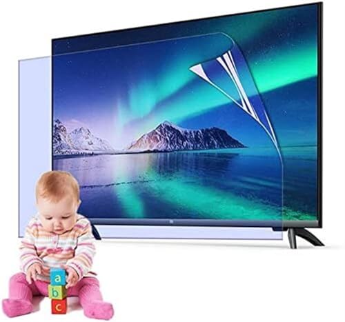 Anti Glare Anti Break LCD TV Screen Protector Blue Light Filter,Shielding UV And Radiation Monitor Filter for TCL/Samsung/Toshiba/Sony/LG/Hisense etc (Size : 40" 875 * 483)