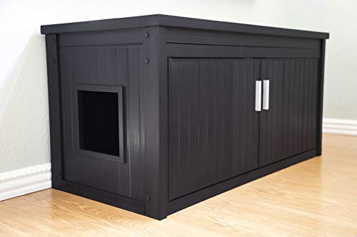 New Age Pet ECOFLEX® LitterLoo Bench Litter Box Cover -Espresso
