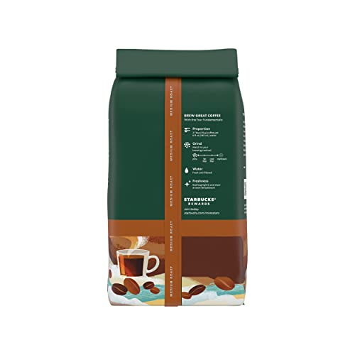 Starbucks Medium Roast Whole Bean Coffee β Breakfast Blend β 100% Arabica β 6 bags (12 oz. each)