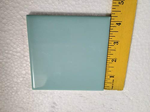 Surf Green 4 inch Blue Aqua Glow Ceramic Tile 4.25 in 4x4 Subway Square Daltile Color 0197 Classic Color 105 Box 10 Piece