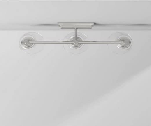 Hampton Bay 22.5 in. Wakefield 3-Light Brushed Nickel Modern Bathroom Vanity Light with Clear Glass Shades