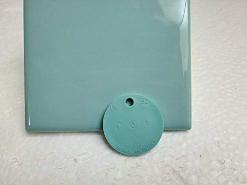 Surf Green 4 inch Blue Aqua Glow Ceramic Tile 4.25 in 4x4 Subway Square Daltile Color 0197 Classic Color 105 Box 10 Piece