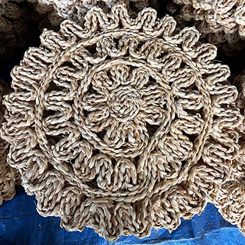 Decocoon Boho Wall Decor Set of 9, Boho Wall Basket Decor, African Wall Baskets, Woven Basket Wall Decor Set, Canastas Para Decoracion (Rustic Garden Wall Decor)