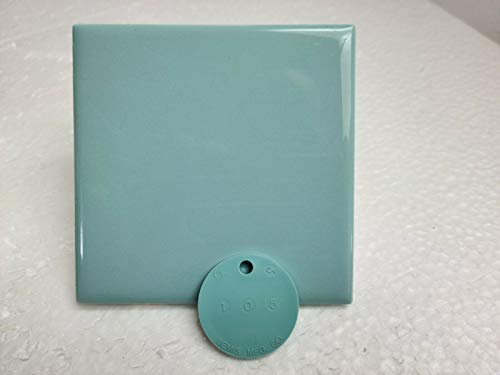 Surf Green 4 inch Blue Aqua Glow Ceramic Tile 4.25 in 4x4 Subway Square Daltile Color 0197 Classic Color 105 Box 10 Piece