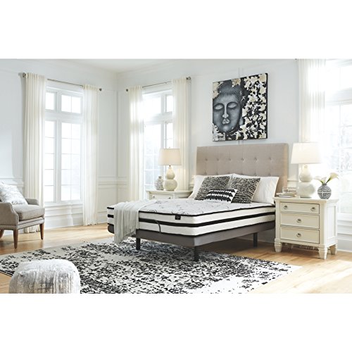 Signature Design by Ashley Chime 10 Inch Medium Firm Hybrid Mattress, CertiPUR-US Certified Foam, King