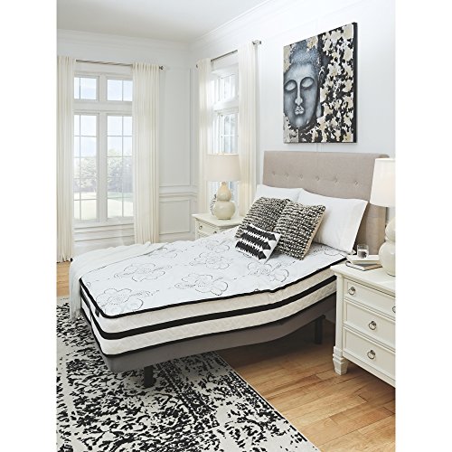 Signature Design by Ashley Chime 10 Inch Medium Firm Hybrid Mattress, CertiPUR-US Certified Foam, King
