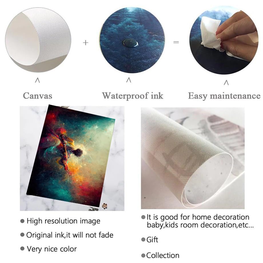 Jimi Hen drix Poster Music Posters for Room Aesthetic, Wall Art Room Decor Merch Stuff Prints for Fans Unframe 12x18inch