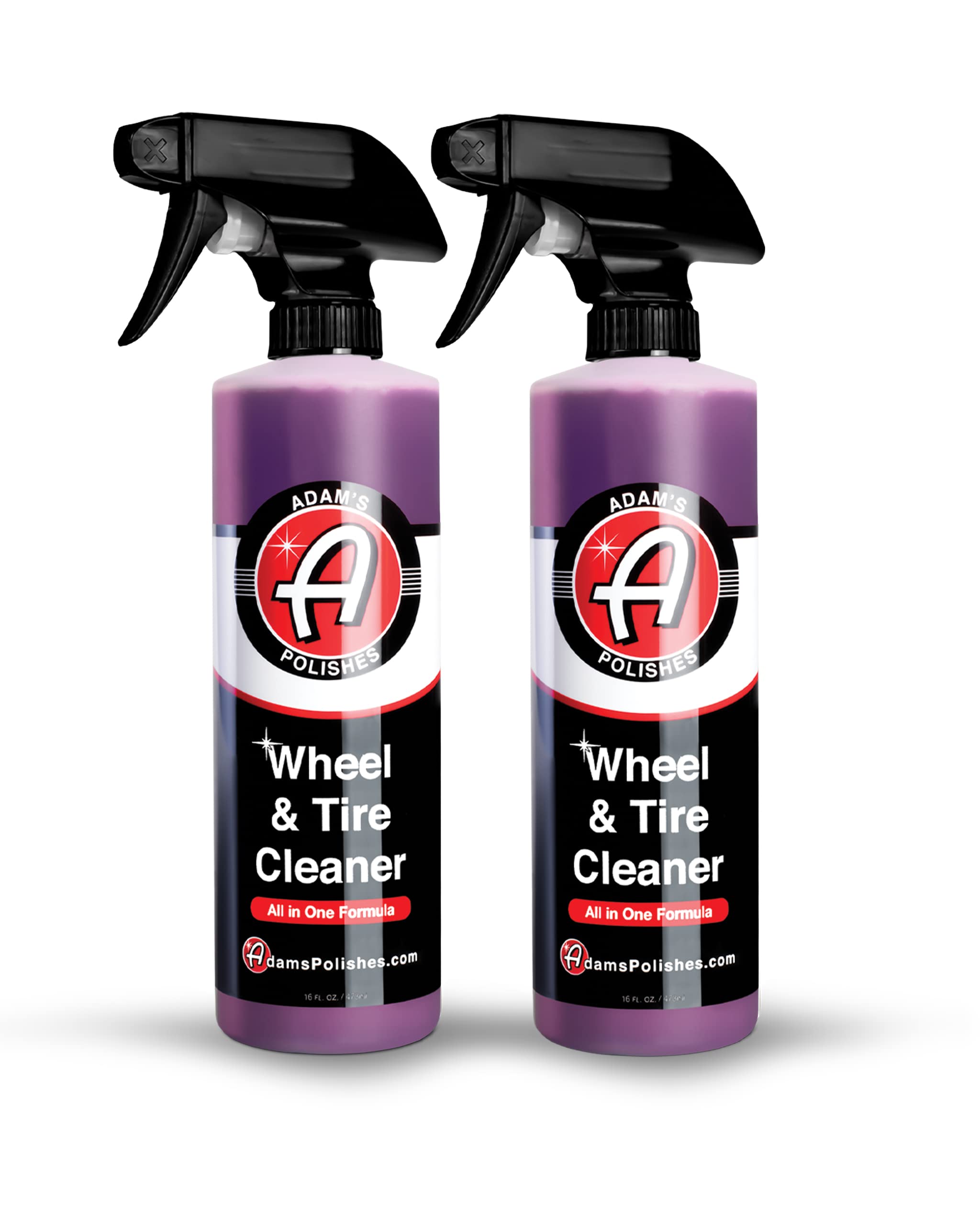 Adam's Polishes Wheel & Tire Cleaner 16oz - Professional All in One Tire & Wheel Cleaner Car Wash Well Cleaning Spray for Car Detailing | Safe On Most Rim Finishes - Pack of 2