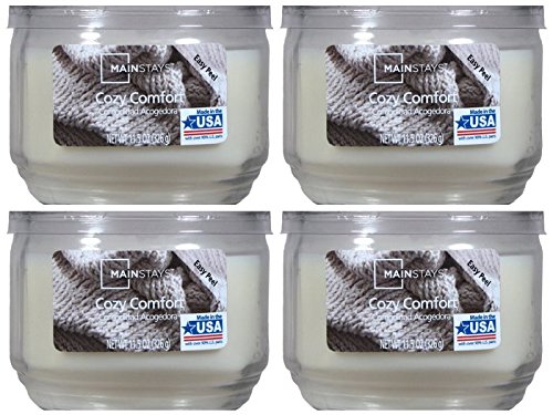 Mainstays 11.5oz Scented Candle, Cozy Comfort 4-Pack