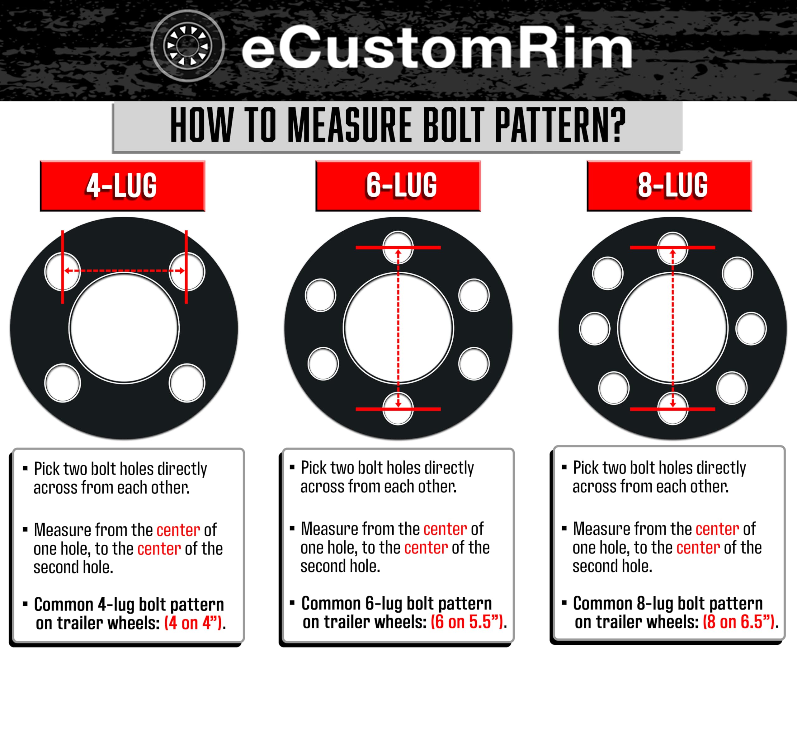 eCustomrim 2-Pack Trailer Tires On Rims 4.80-12 480-12 4.80 X 12 Load Range B 4 Lug Wheel White Spoke - 2 Year Warranty w/Free Roadside