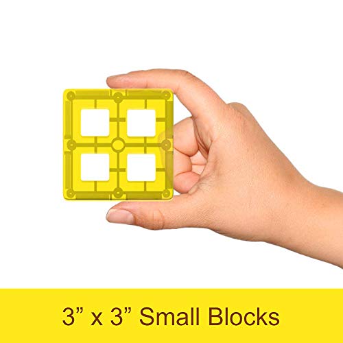 Desire Deluxe Magnetic Tiles Blocks Building Set for Kids β Learning Educational Toys for Boys Girls for Age 3 - 8 Year-Old β Birthday Present Gift (57PC)