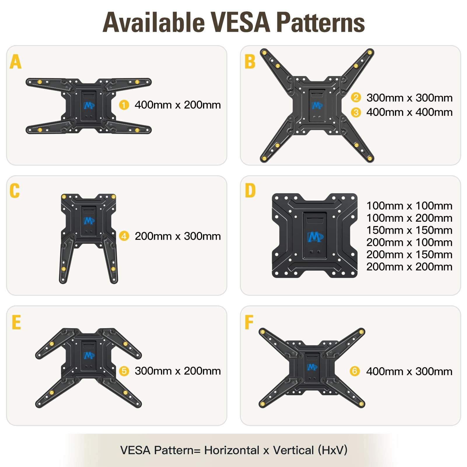 Mounting Dream TV Wall Mount Bracket for Most of 26-55 Inch LED, LCD, OLED and Plasma Flat Screen TV with Full Motion Swivel Articulating Arm up to VESA 400x400mm and 60 lbs, MD2393-MX