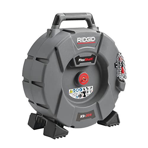 RIDGID 64273 Model K9-204 FlexShaft Drain Cleaning Machine Kit for 2"-4" Pipes