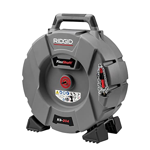 RIDGID 64273 Model K9-204 FlexShaft Drain Cleaning Machine Kit for 2"-4" Pipes