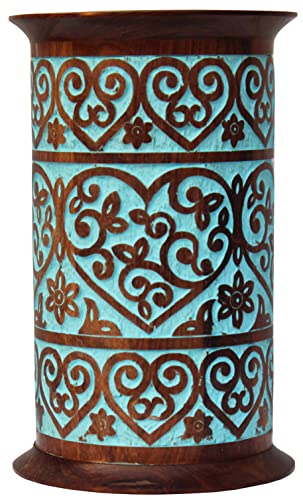 Wooden cremation urn(customized) | urns for ashes | cremation box | carving wooden urn | wooden urn for human ashes | wooden urn | carved boxes (Medium- with text)