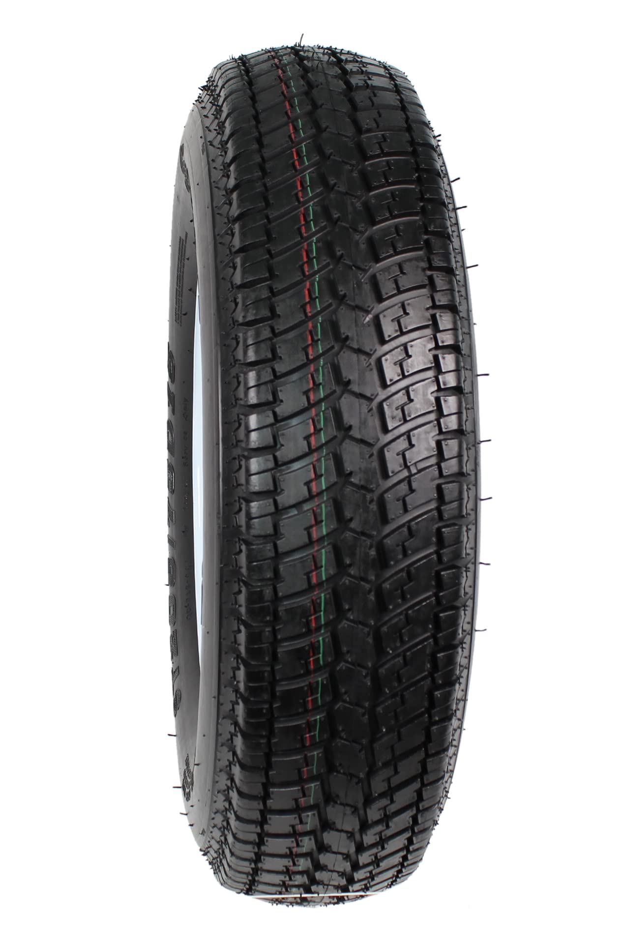 eCustomrim Trailer Tire On Rim ST205/75D15 F78-15 205/75-15 Load Range C 5 Lug Wheel White Spoke - 2 Year Warranty w/Free Roadside