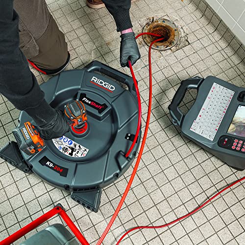 RIDGID 64273 Model K9-204 FlexShaft Drain Cleaning Machine Kit for 2"-4" Pipes