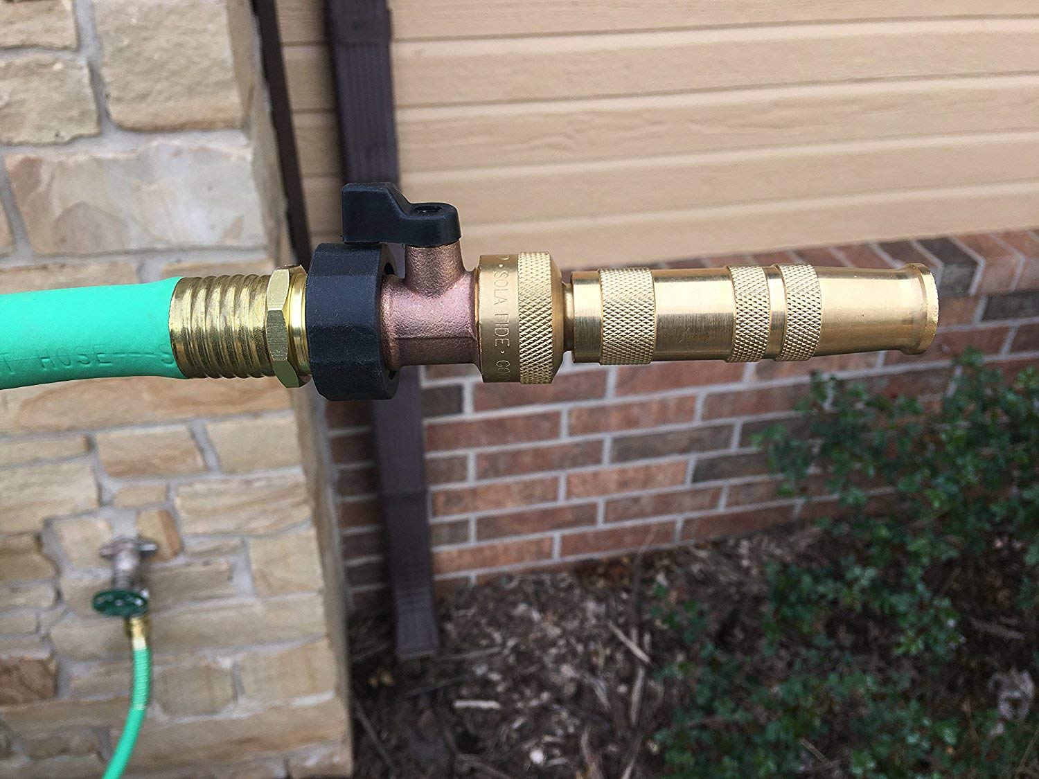 The World’s Best Water Shut Off Valve – Garden Hose Ball Valve Connector – Adjustable Shut Off, High Flow, Leak-Proof – Heavy Duty Solid Brass Watering Extender