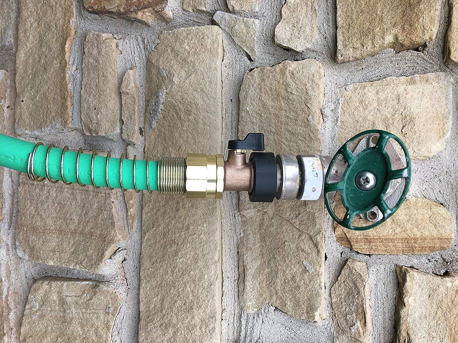 The World’s Best Water Shut Off Valve – Garden Hose Ball Valve Connector – Adjustable Shut Off, High Flow, Leak-Proof – Heavy Duty Solid Brass Watering Extender