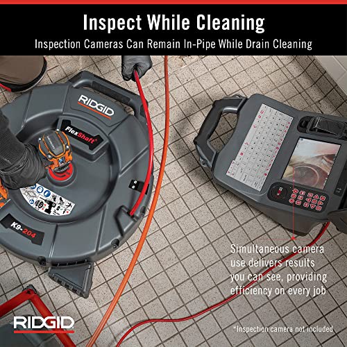 RIDGID 64273 Model K9-204 FlexShaft Drain Cleaning Machine Kit for 2"-4" Pipes