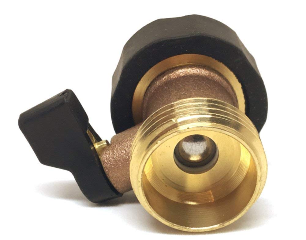 The World’s Best Water Shut Off Valve – Garden Hose Ball Valve Connector – Adjustable Shut Off, High Flow, Leak-Proof – Heavy Duty Solid Brass Watering Extender
