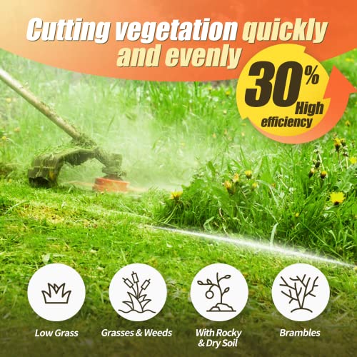 Eventronic Trimmer Line, 0.095-Inch Weed Eater String Line, Heavy Duty Weed Wacker String, 560ft Twist String Trimmer Line
