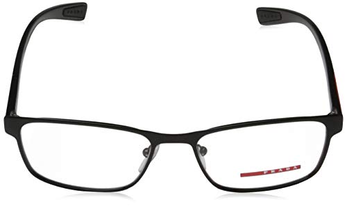 Prada Linea Rossa Lifestyle PS 50GV 1AB1O1 Black Metal Rectangle Eyeglasses 55mm