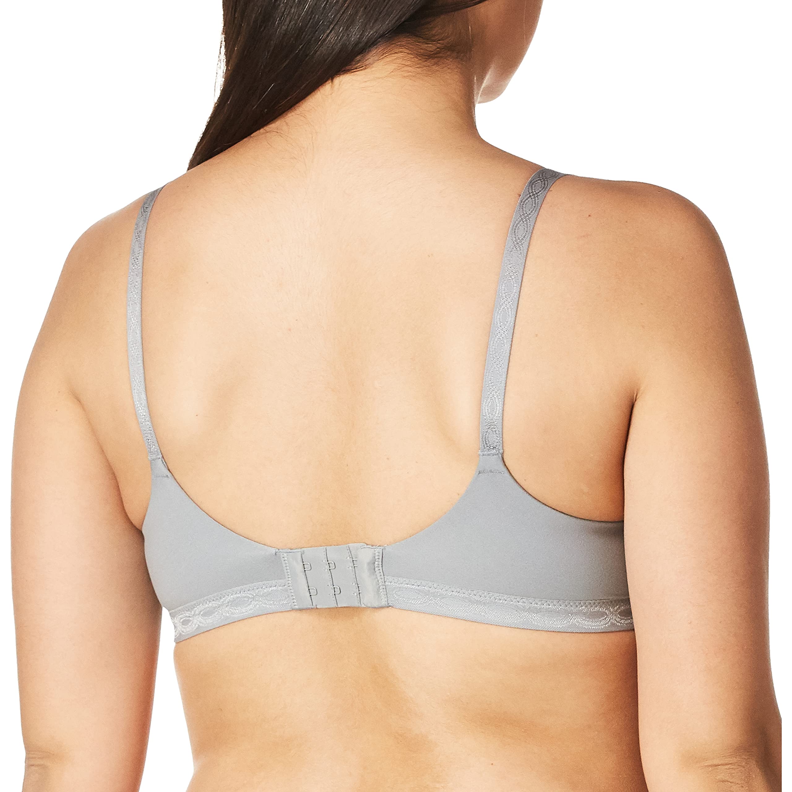 Warner's Women's Blissful Benefits Super Soft Wireless Lightly Lined Comfort Bra RM1691W, Graphite Gray, 38C