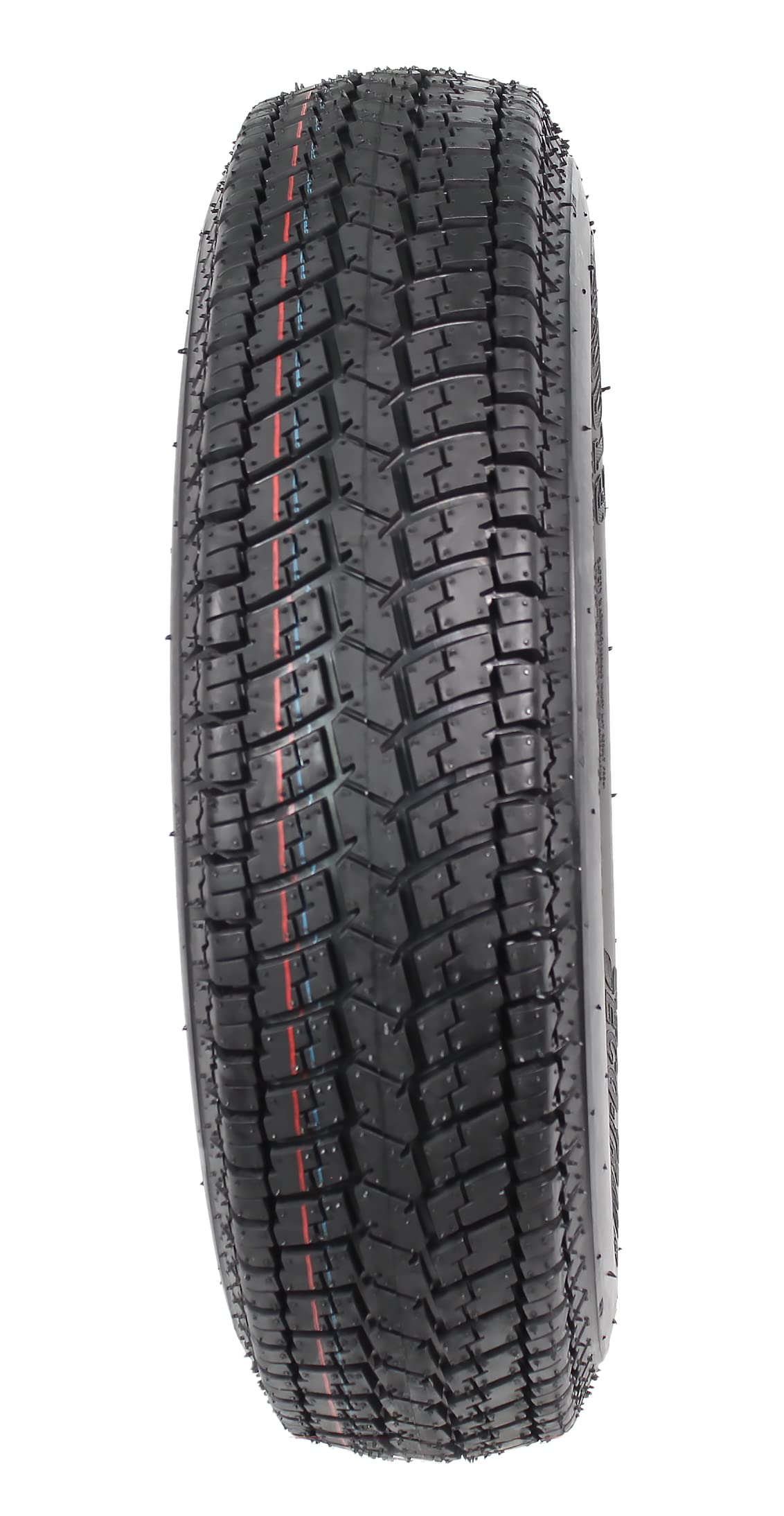 eCustomrim 2-Pack Trailer Tire On Rim Bias Ply ST175/80D13 175/80 Load Range C 5-4.5 Black Spoke Wheel - 2 Year Warranty w/Free Roadside