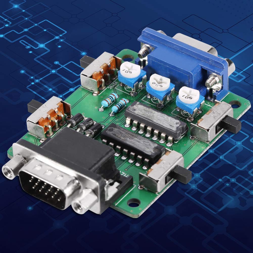HEEPDD Screen Scan line Generator, Scan Line Generator Board for Machine Retro Games Video Converter Board VGA Output Jamma Game MonitorJoysticks