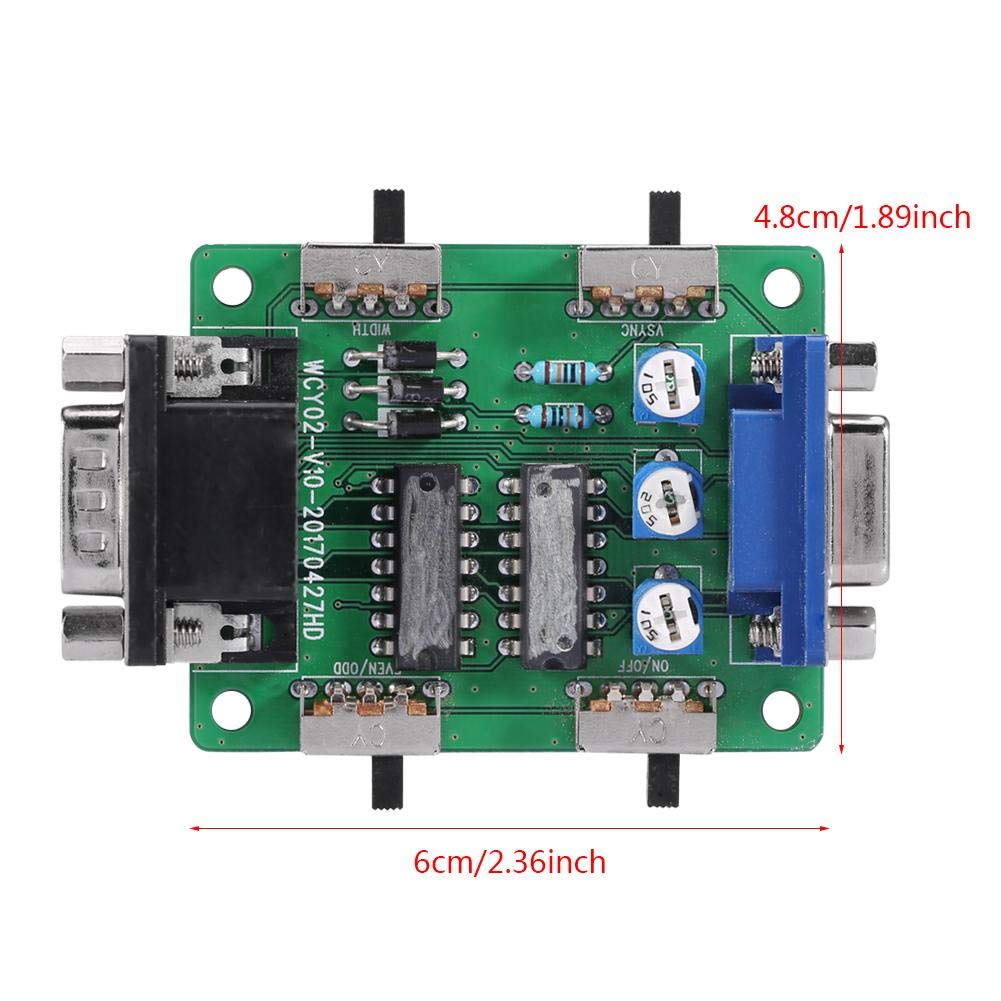 HEEPDD Screen Scan line Generator, Scan Line Generator Board for Machine Retro Games Video Converter Board VGA Output Jamma Game MonitorJoysticks