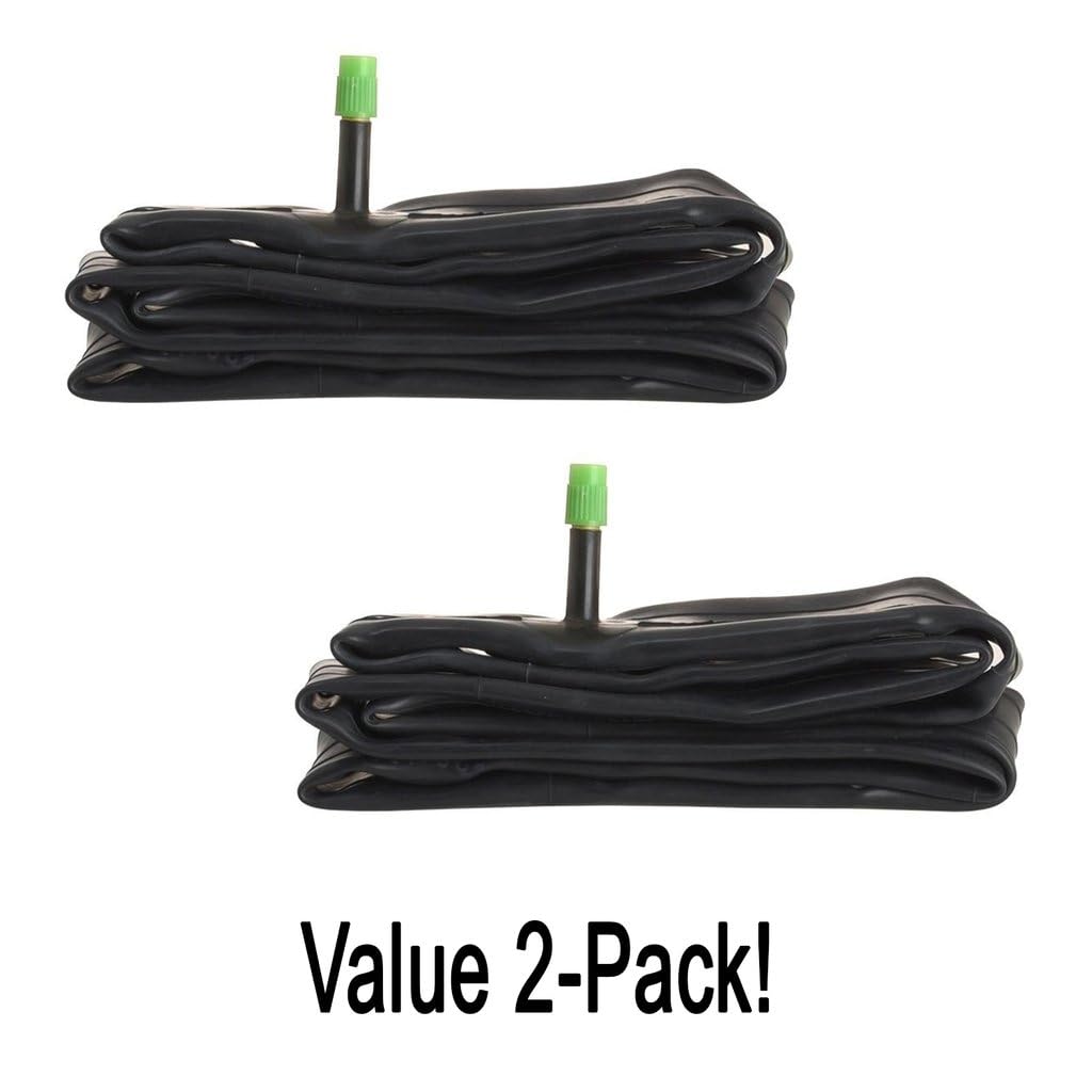 Slime 30074 Bike Inner Tubes with Slime Puncture Sealant, Extra Strong, Self Sealing, Prevent and Repair, Schrader Valve, 26"x1.75-2.125", Value 2-Pack
