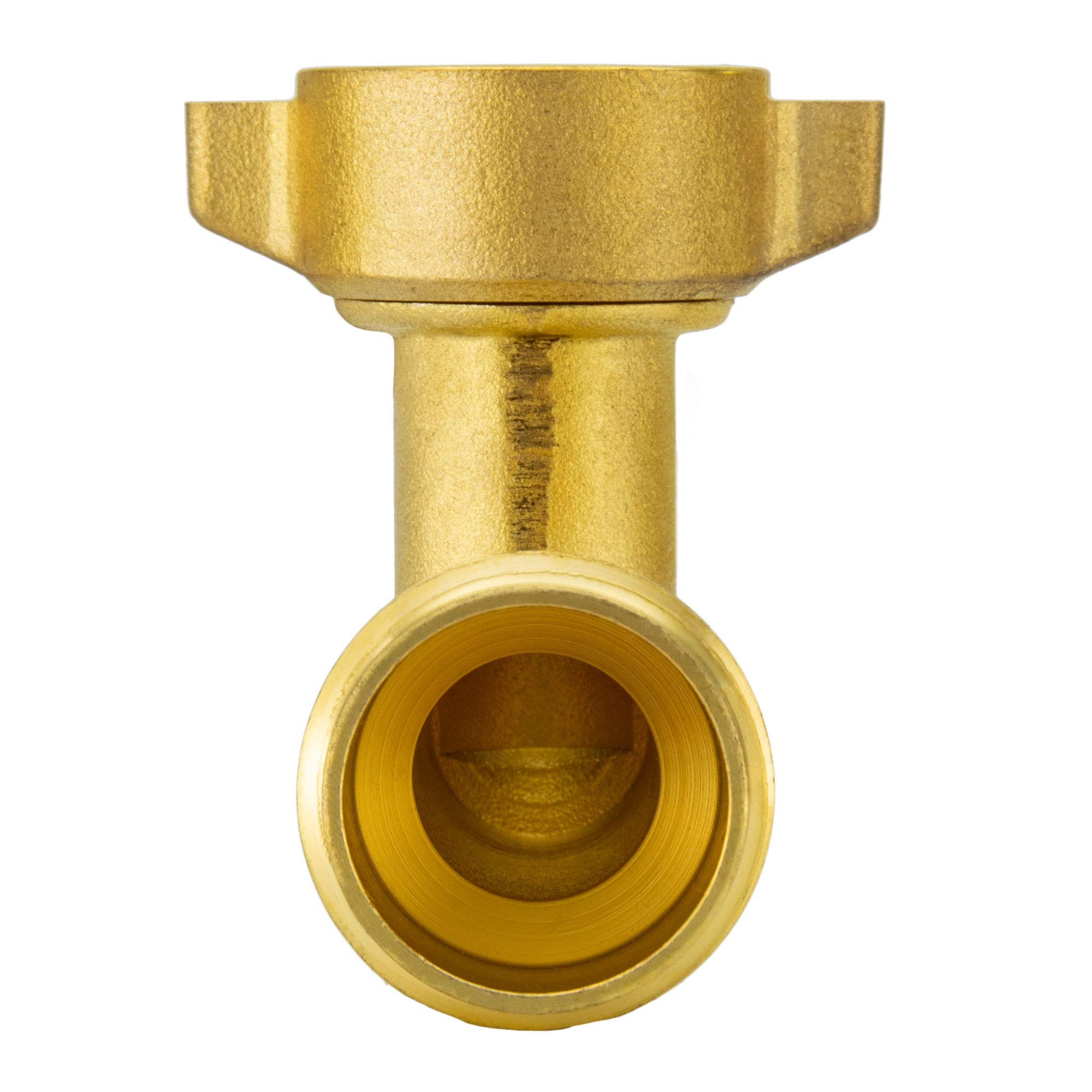 RecPro RV 90 Degree Hose Elbow with Mesh Strainer | Solid Brass Garden Hose Elbow Adapter for RV Water Hose | City Water Inlet Elbow Fitting | Prevents Hose Crimping and Strain