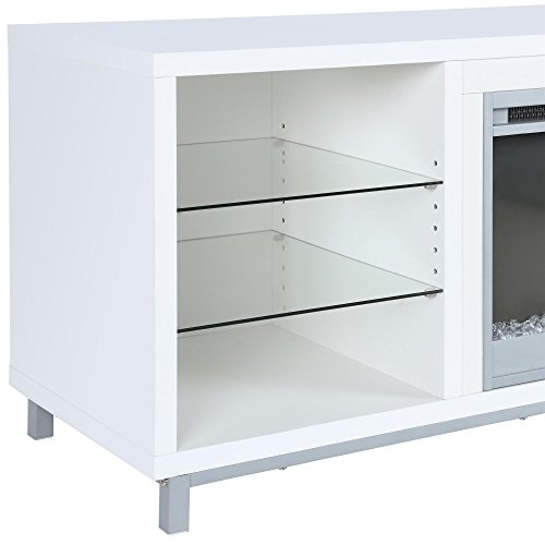Ameriwood Home Fireplace TV Stand for TVs up to 70", White