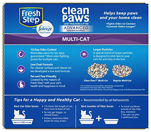 Fresh Step Advanced Clean Paws Multi Cat 18.5lb