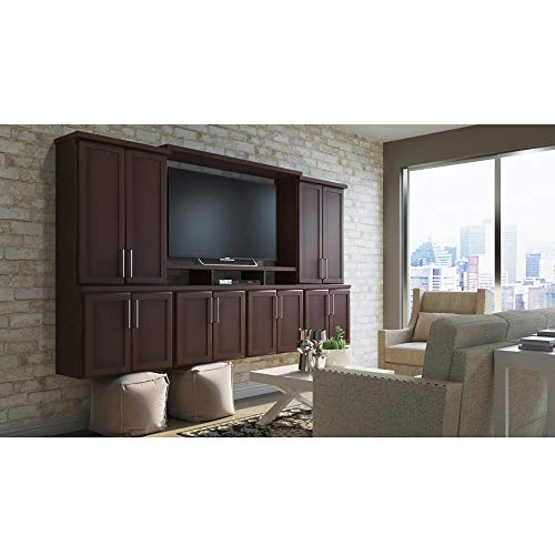 HAMPTON BAY KW3018-SJM Rsi Home Products Shaker Wall Bridge Cabinet, Java, 30" x 18"
