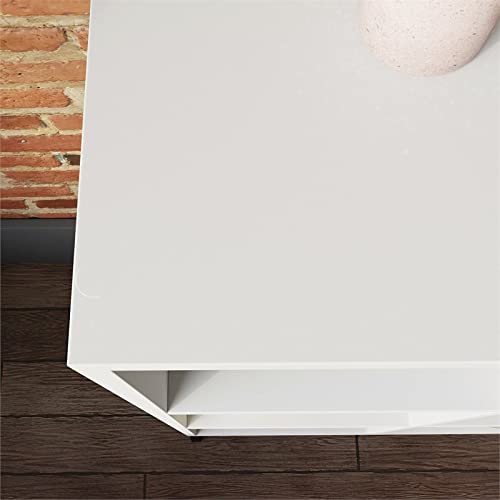 Sauder North Avenue White 9-Cube Cubby Organizer Bookcase, White Finish