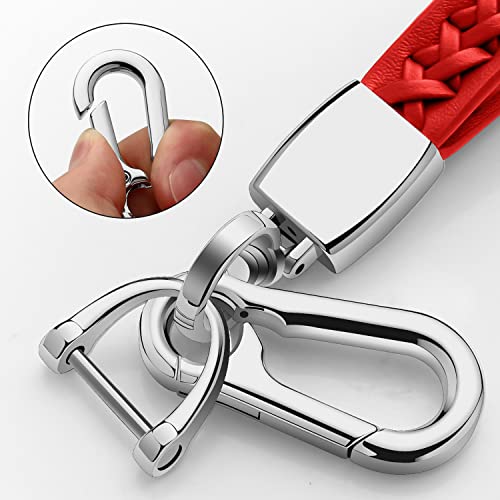 Compatible with Toyota Key Fob Cover with Keychain Soft TPU 360 Degree Protection Key Case for 2018-2022 Camry RAV4 Highlander Avalon C-HR Prius Corolla GT86 Smart Key (Red)
