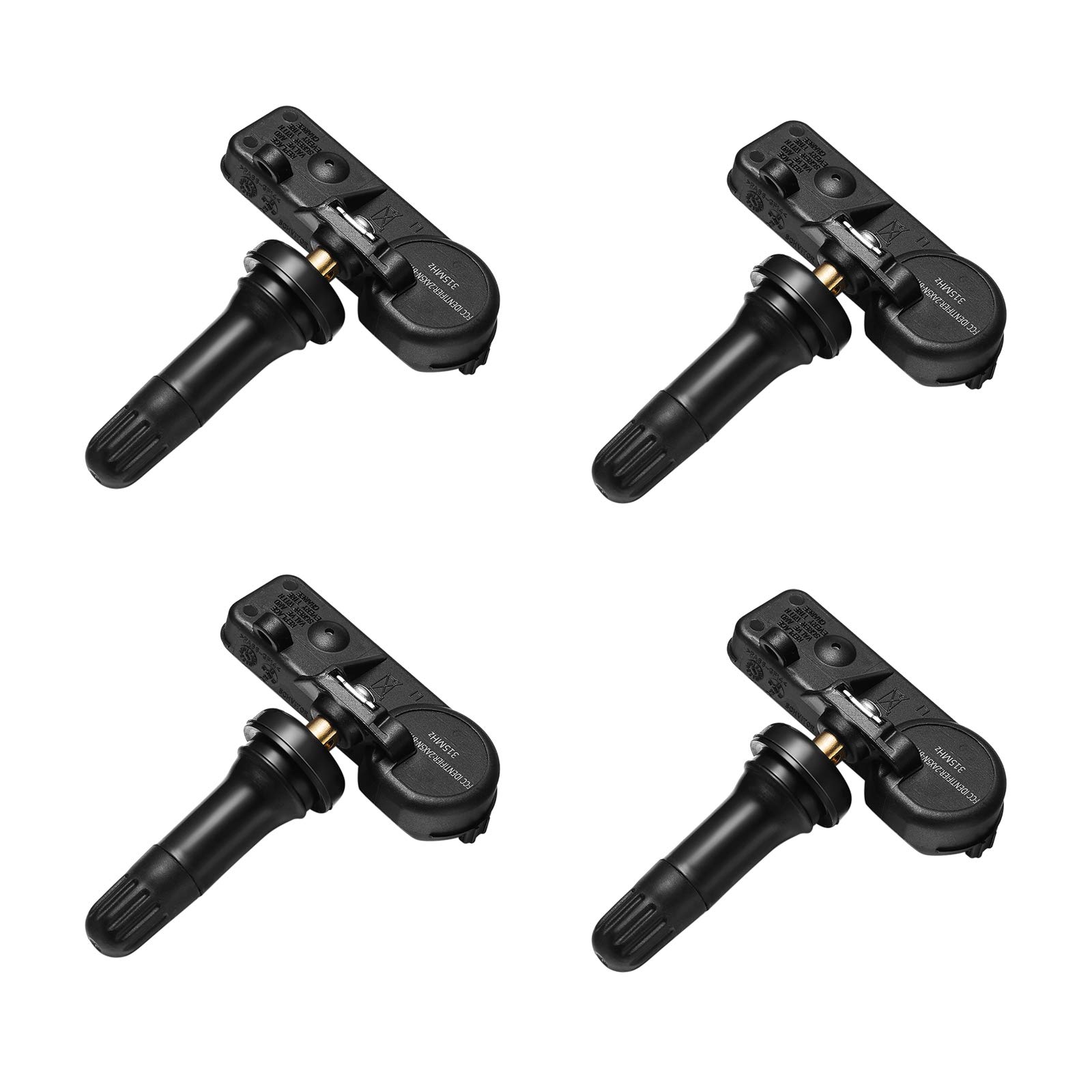 BDFHYK TPMS Sensor GM 315Mhz Tire Pressure Monitoring Sensor Compatible with Chevy Silverado Buick GMC Cadillac Pontiac Replacement Tire Pressure Sensor OE# 13598771 13598772 13586335 4-Pack