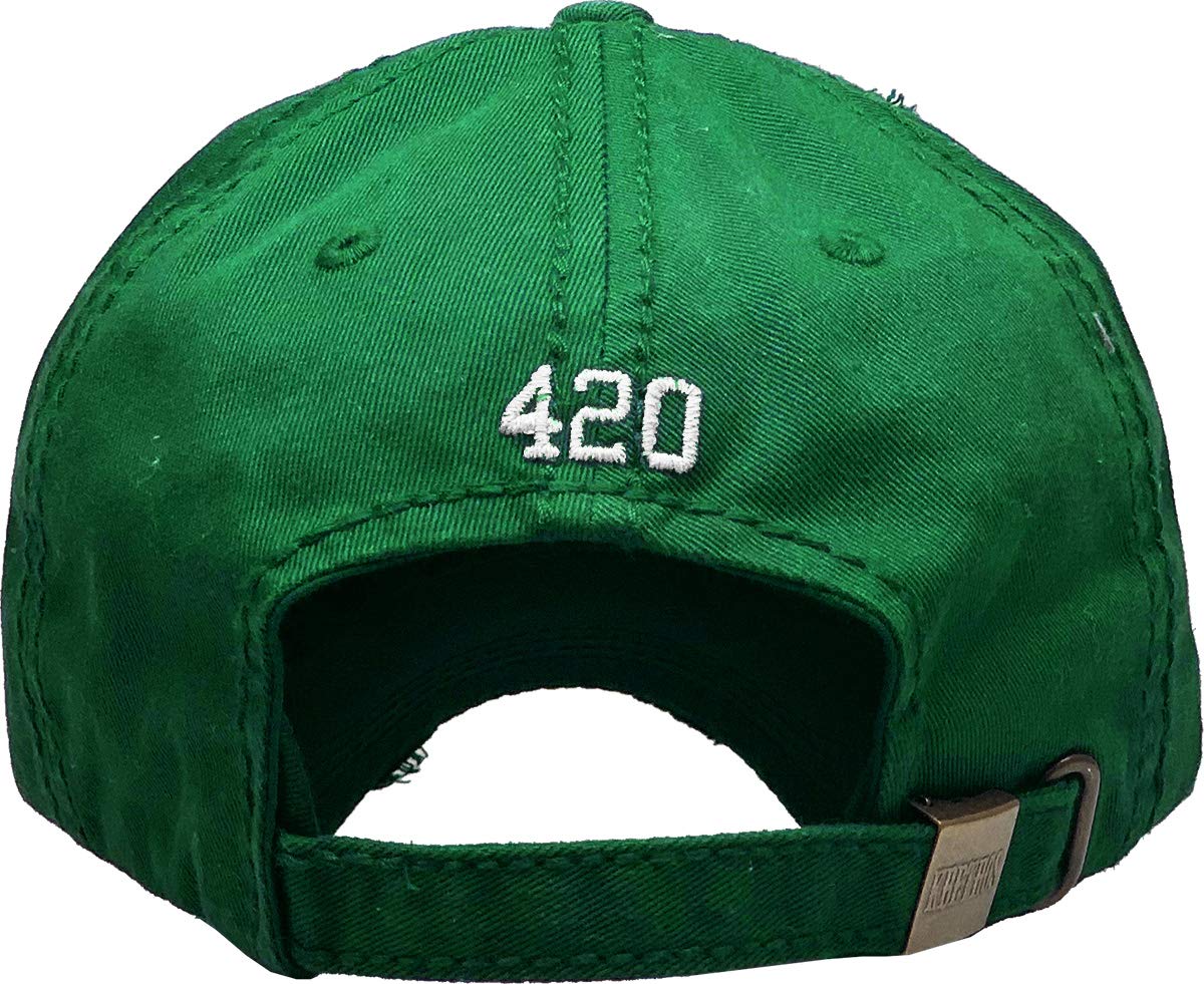 KBVT-1062 KGN Marijuana Leaf MJ Mary Jane Smoking Happy Collection Dad Hat Baseball Cap Polo Style Adjustable Unisex