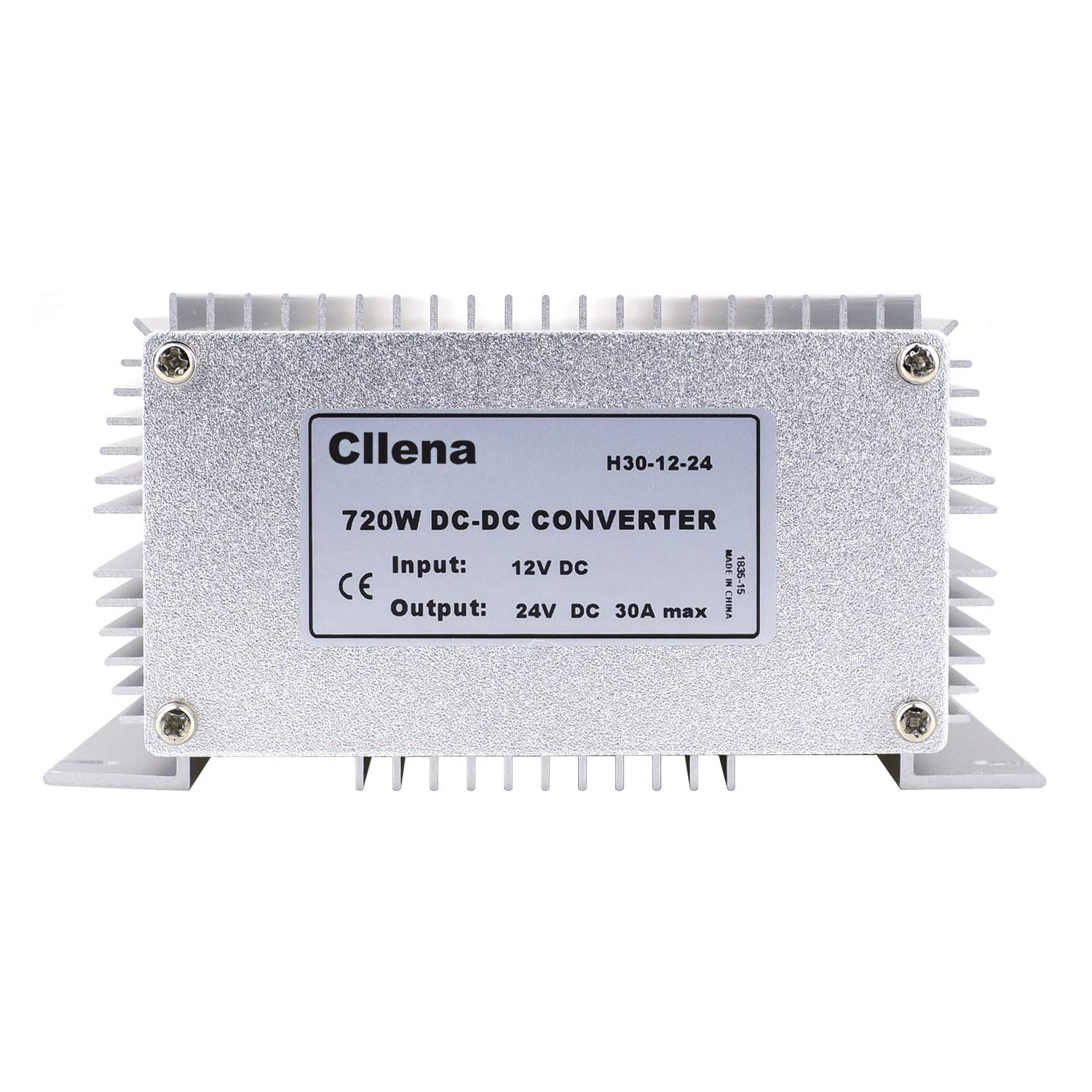 Cllena Waterproof DC/DC 12V to 24V Boost Converter 30A 720W Step Up Voltage Regulator Module Car Power Supply Voltage Transformer (Input 10V-16V)
