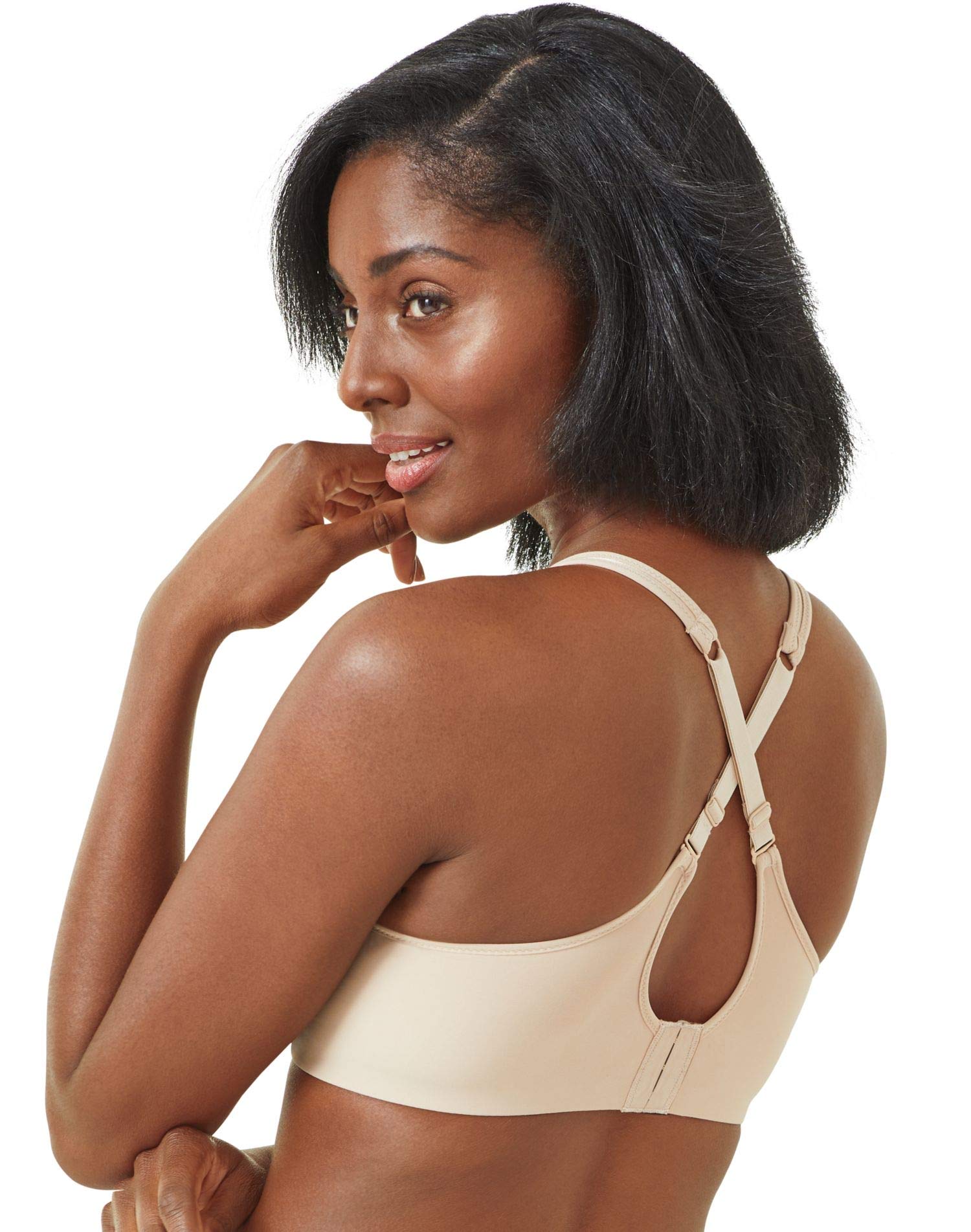 Bali Women's One Smooth U Ultra Lite Spacer Wireless Bra DF3440, Gloss, 34C