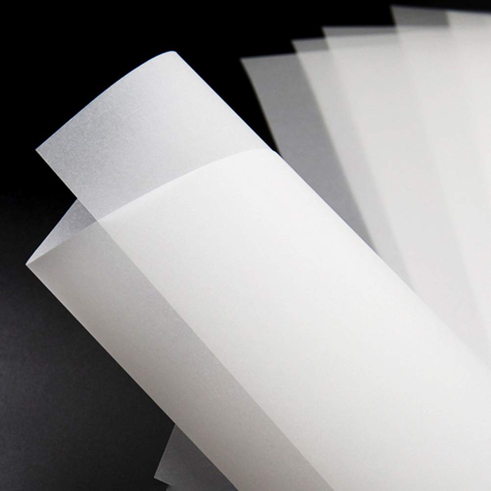 100 Sheets Tracing Paper, 8.5 x 11 inches Artists Tracing Paper Pad White Trace Paper Translucent Clear Tracing Sheets for Sketching Tracing Drawing Animation