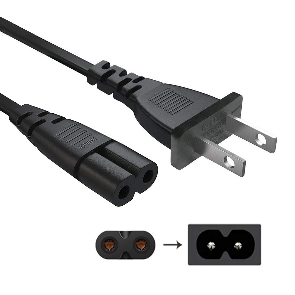 TONIWA AC Power Cord Compatible with Sony PS5 / PS4 / PS3, Xbox One S/X, Xbox Series X/S Game Console, Roku Smart LED LCD HD TV