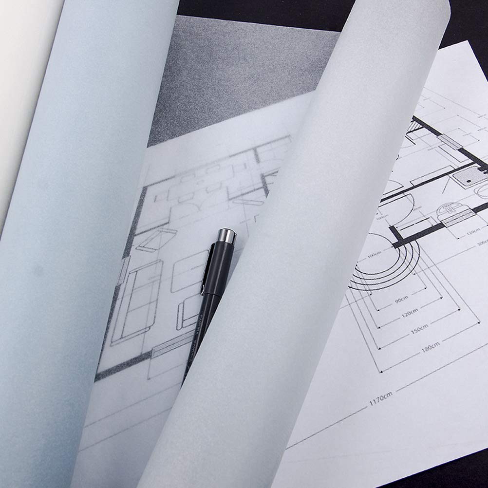 100 Sheets Tracing Paper, 8.5 x 11 inches Artists Tracing Paper Pad White Trace Paper Translucent Clear Tracing Sheets for Sketching Tracing Drawing Animation