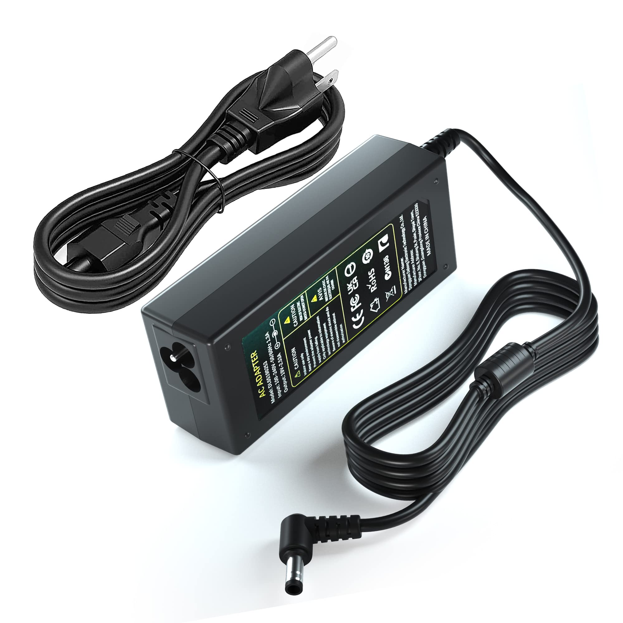 for LG Monitor Power Supply,19V Adapter Charger for LG Electronics 19" 20" 22" 23" 24" 27" 32" LED LCD TV Monitor Widescreen HDTV 24M47H-P 24MP55HQ, Samsung UN32J400 UN32J4000AF Power Supply